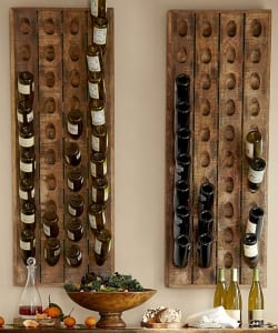 French Wine Bottle Riddling Rack