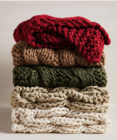 Cable Knit Throws - Cozy Cable Knit Blankets