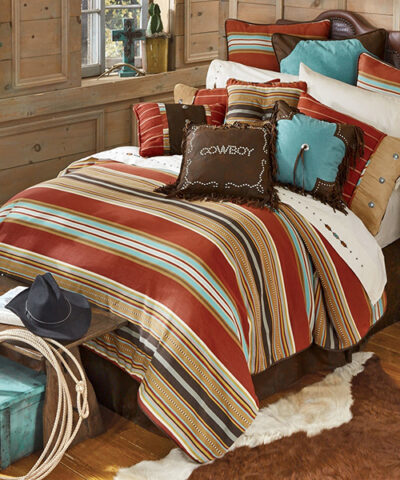 Striped Western Bedding | Cowbooy Bedding Collection