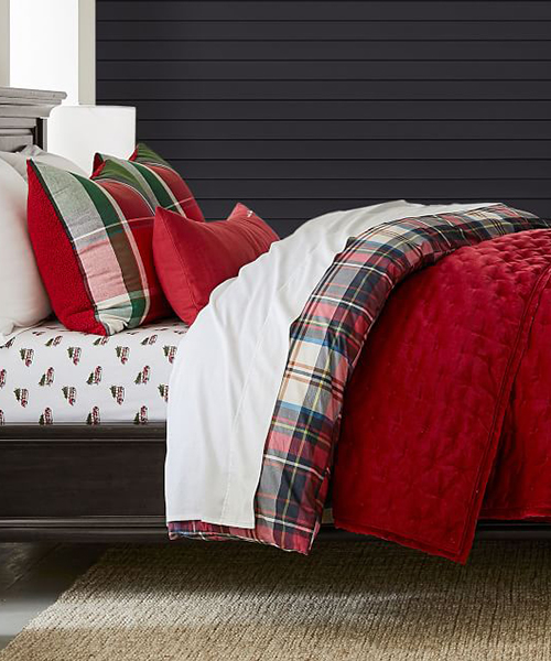 Declan Plaid Bedding Collection | Christmas Bedding Sets