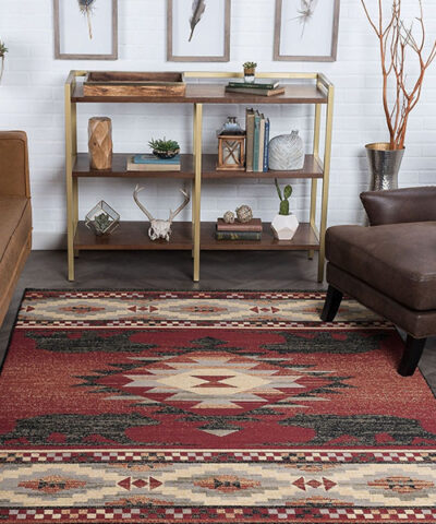 Natural Lodge Area Rug | Native American Southwestern Rug