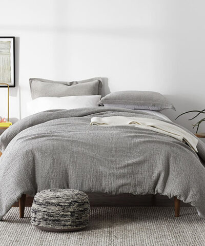 Gray Duvet Cover | Textured Cotton Luxurious Duvet Covers