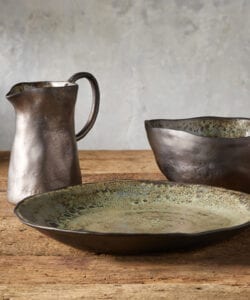 Rustic Green Platter | Earth Tone Dinnerware in Green & Neutrals