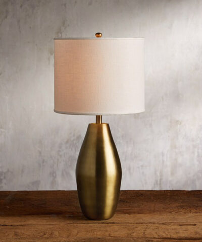 Brass Table Lamp | Handcrafted by Artists | Antique Patina