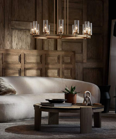 Farmhouse Linear Chandelier | Rustic Farmhouse Lighting